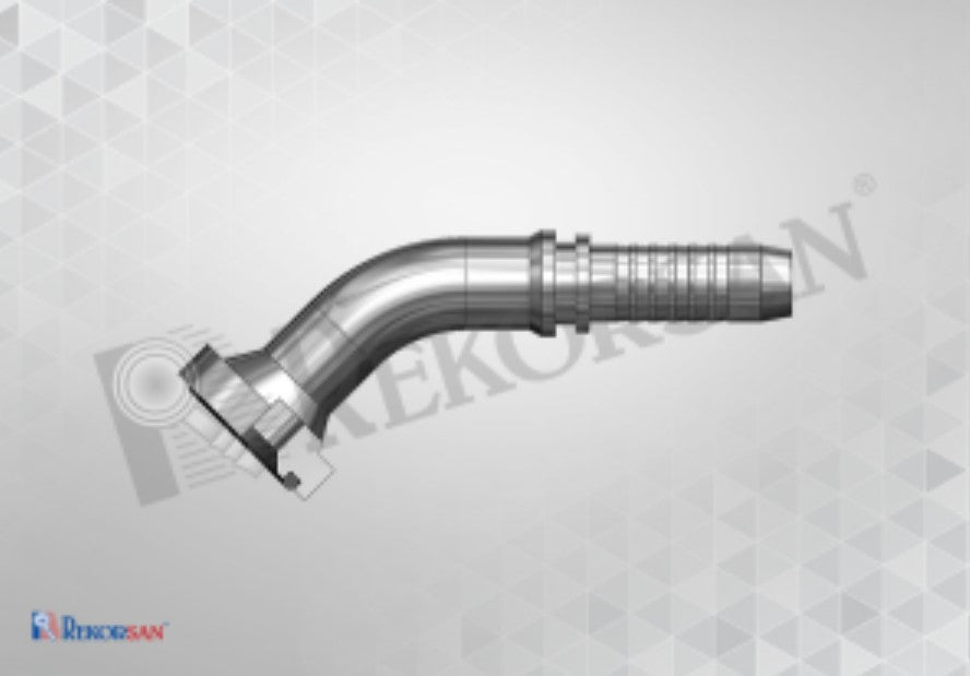 5/8-34 HYDRAULIC 6000 SERIES 45 DEGREE. FLANGE – Hidrotek Hortum