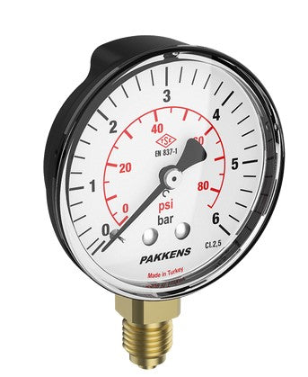 Q63 0-400 BAR LOWER OUTPUT DRY MANOMETER 06310001 – Hidrotek Hortum
